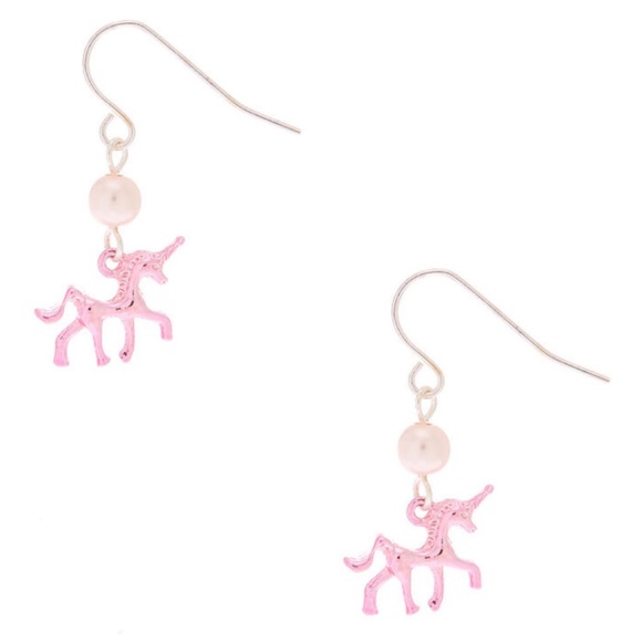 Claire's | Accessories | Claires Pearl Unicorn Drop Earrings | Poshmark
